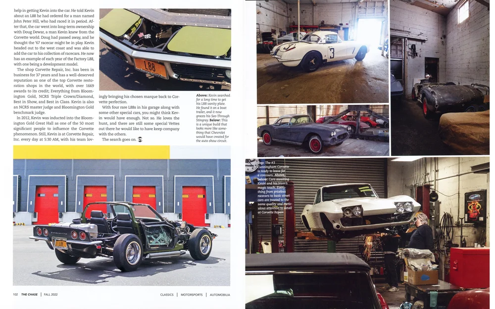 THE CHASE MAGAZINE, Fall 2022: KING OF CORVETTES, The Kevin Mackay ...