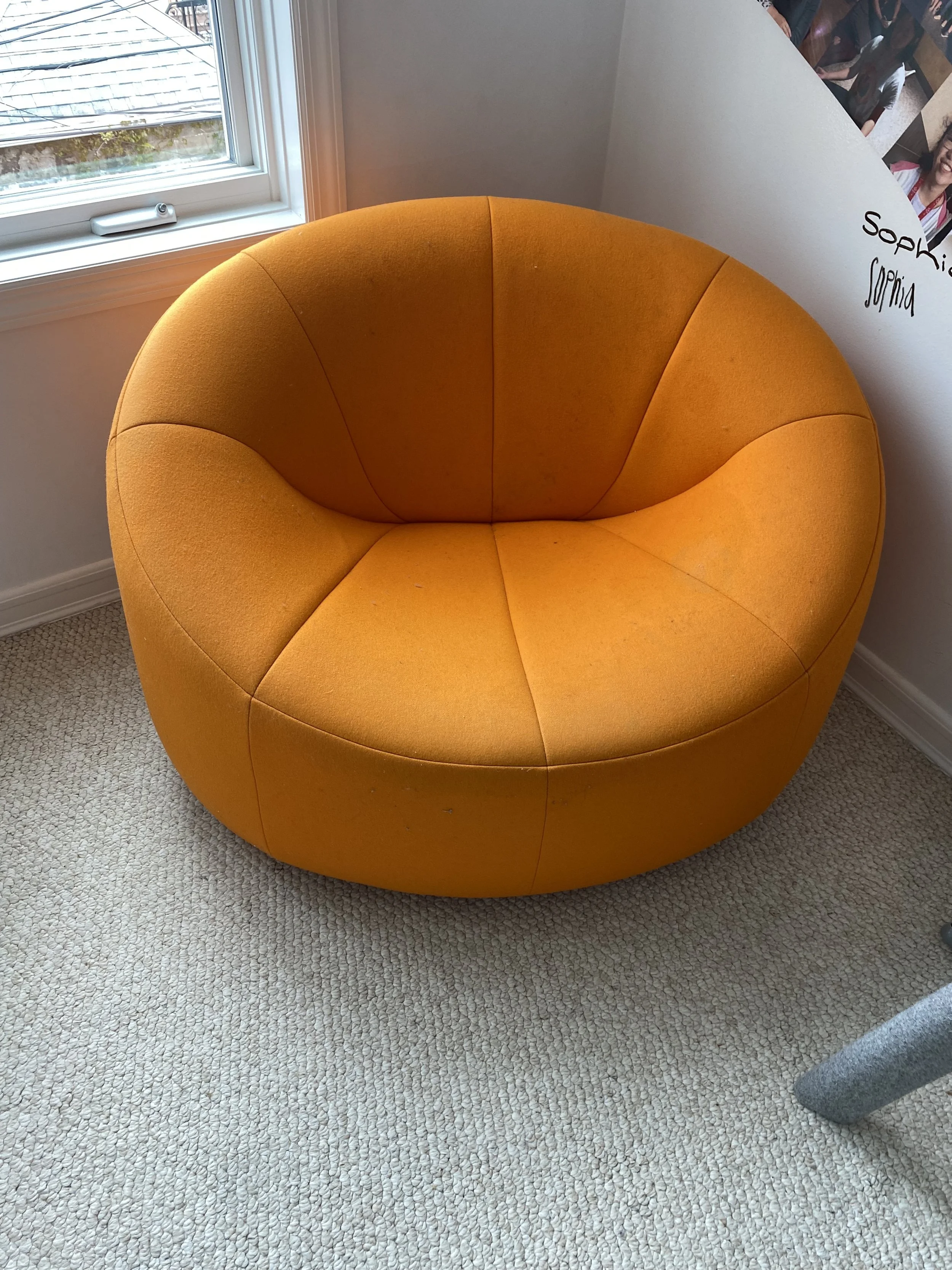 Pierre Paulin Pumpkin Swivel Lounge Chair By Ligne Roset — Furniture ...