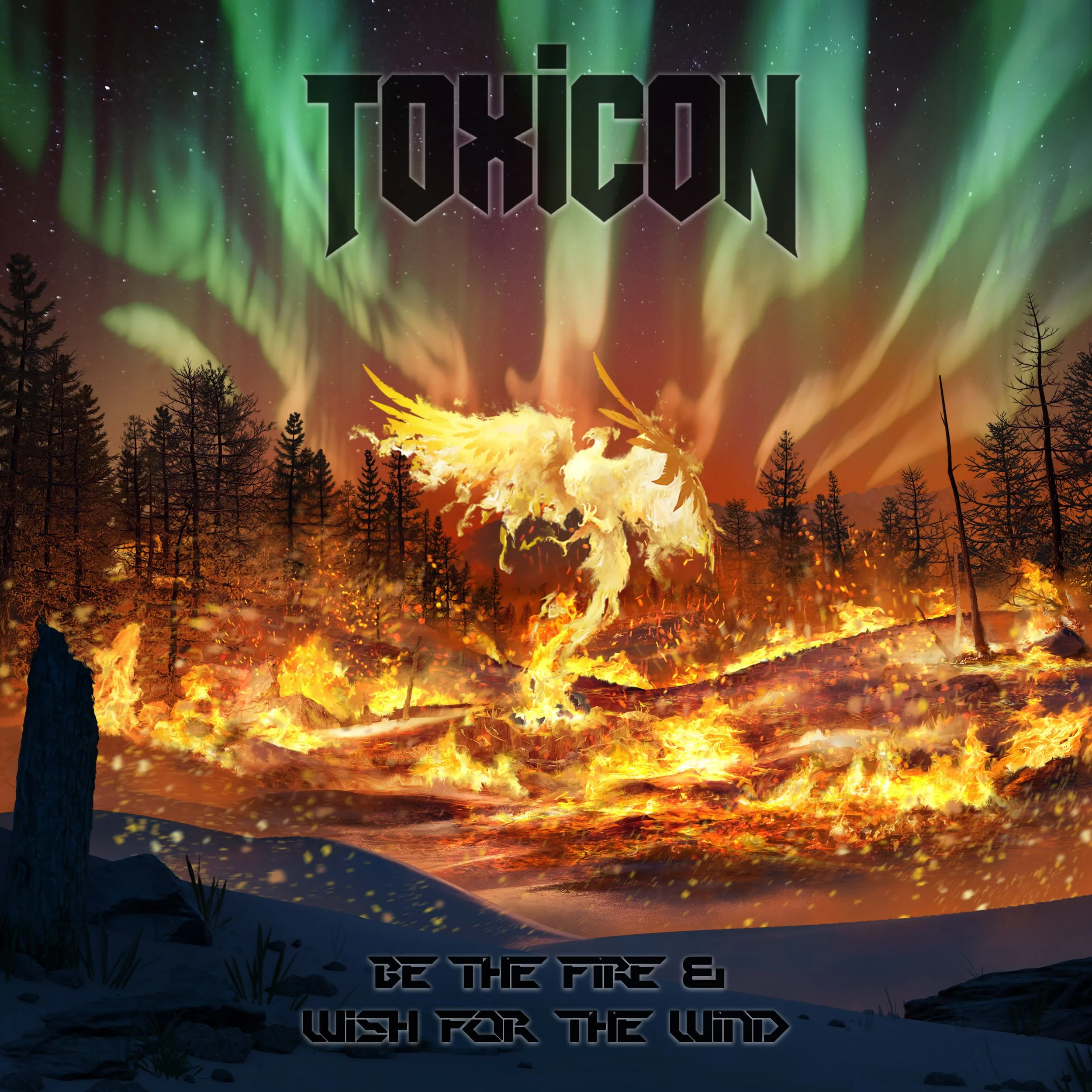 'Be The Fire' Album Art Flag — TOXICON