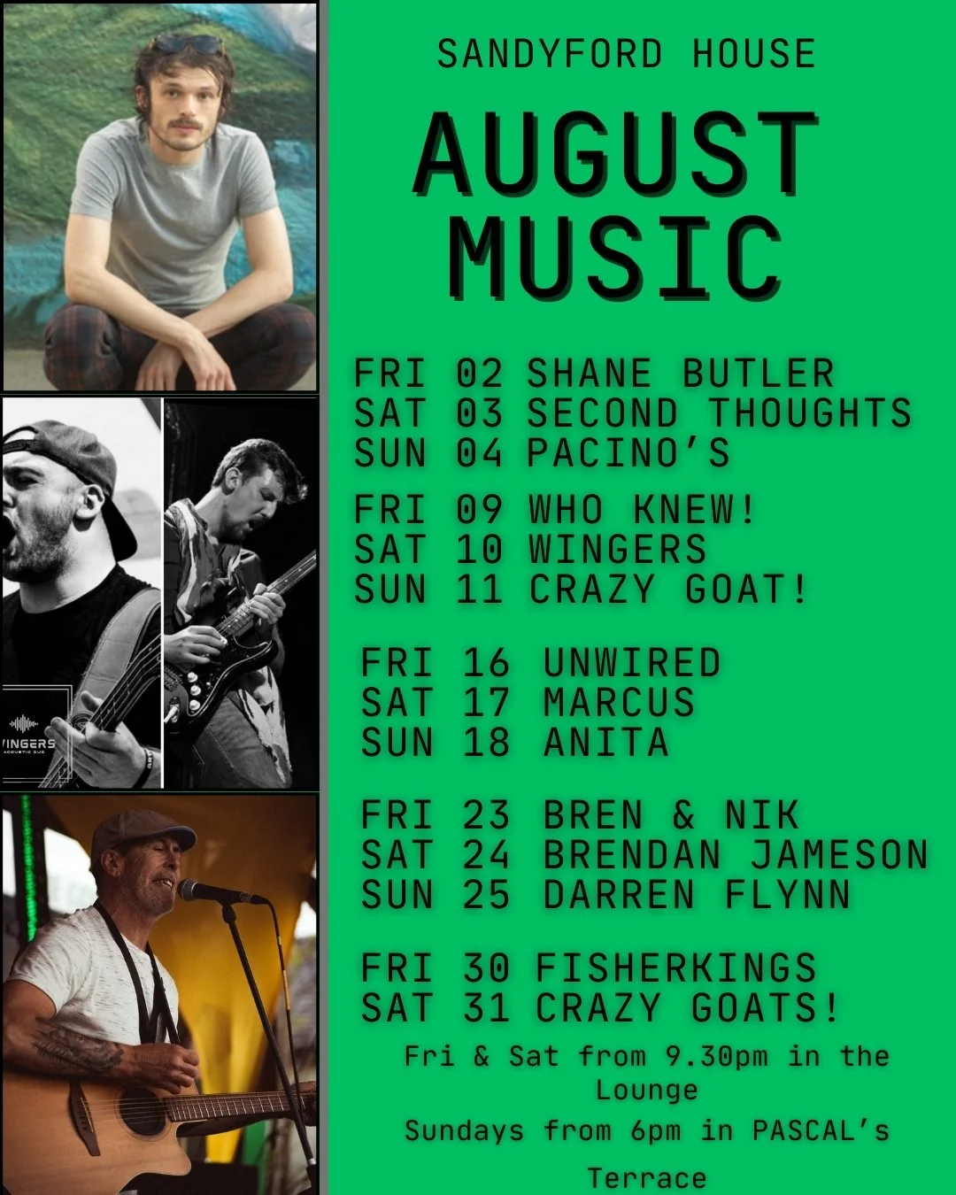 Live Music — Sandyford House | Bar & Restaurant | Sandyford Village