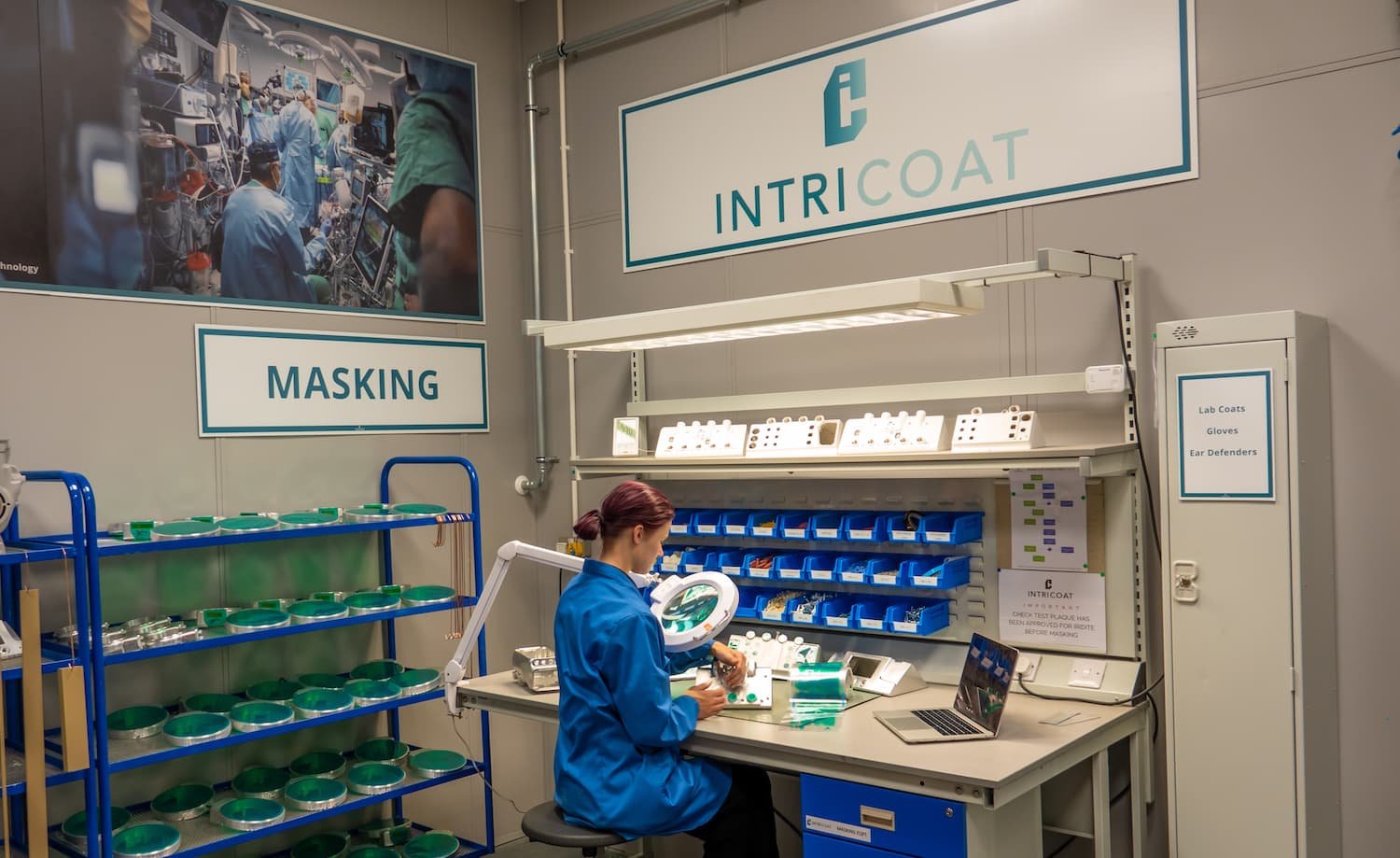 Consistent powder coating thickness to meet tolerances on aircraft ...