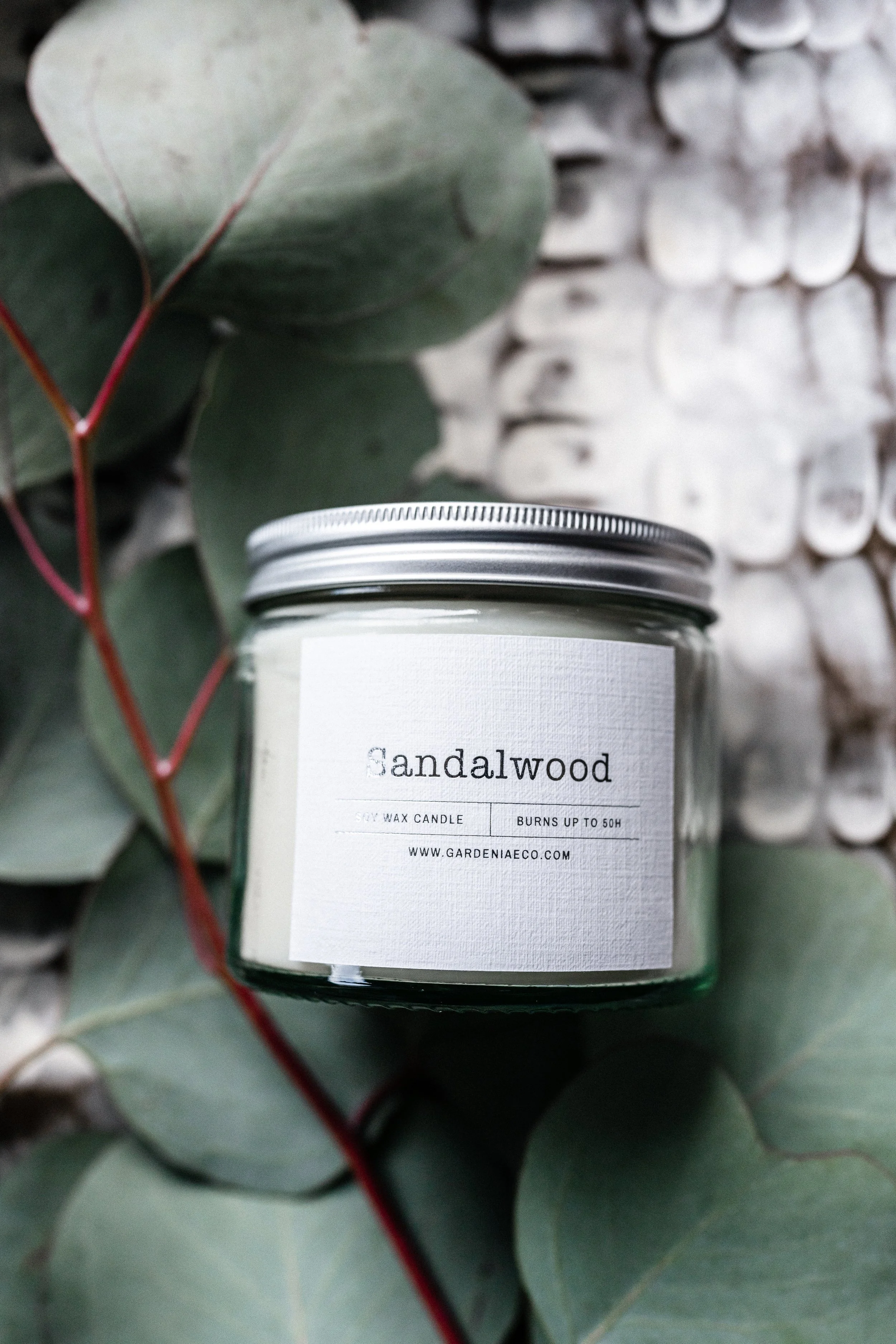 Aromātiskā svece Sandalwood — Gardenia Eco – Sveces no eko sojas un ...