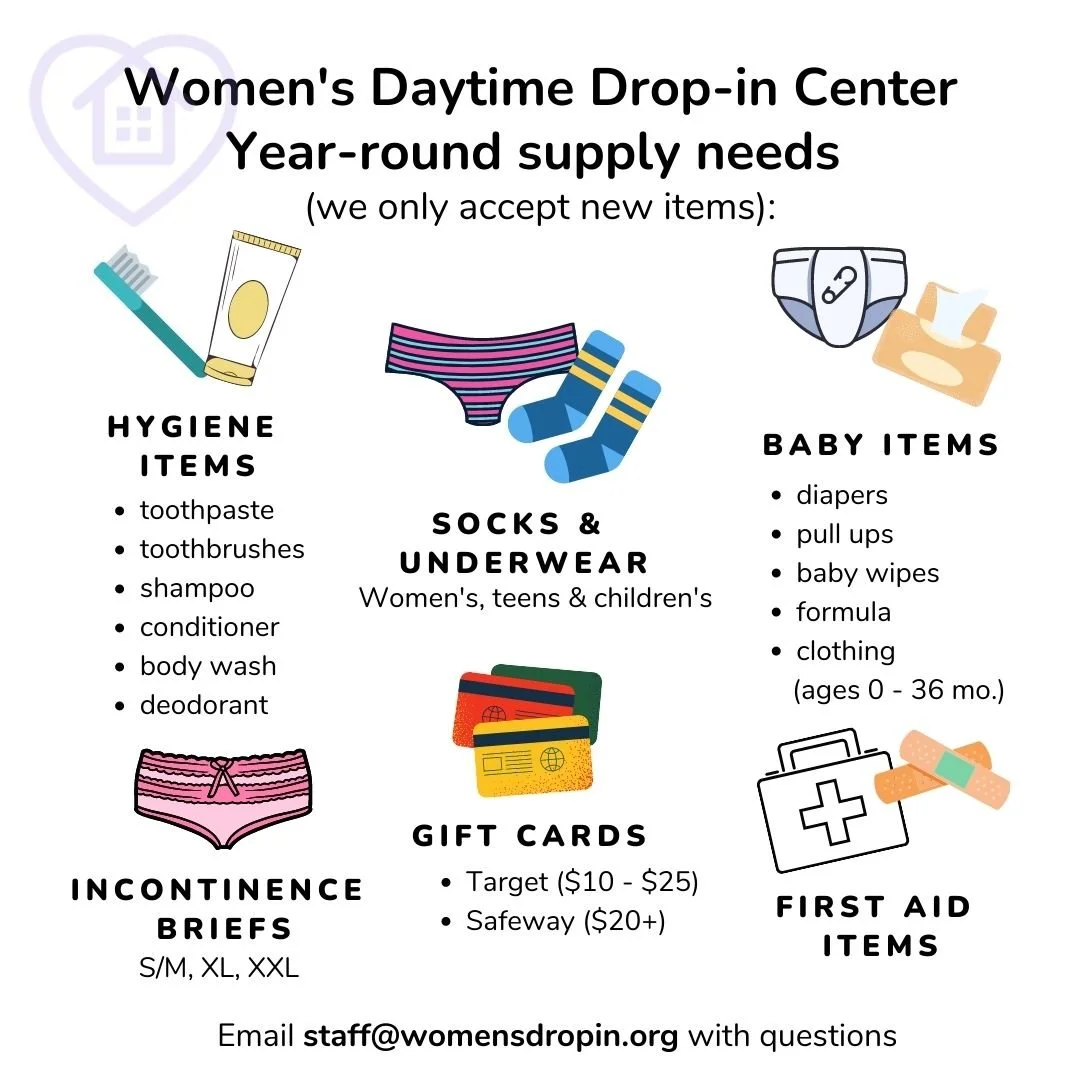 Wish List — Women's Daytime Drop-in Center