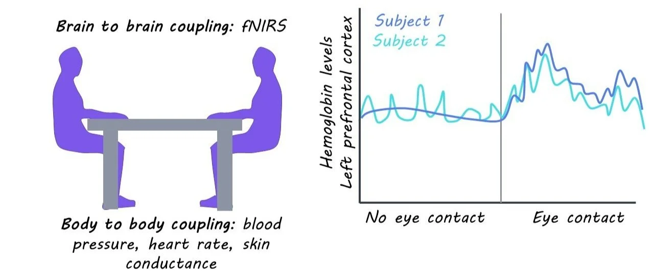 Brain and Body Signals Synchronize with Eye Contact — BrainPost | Easy ...