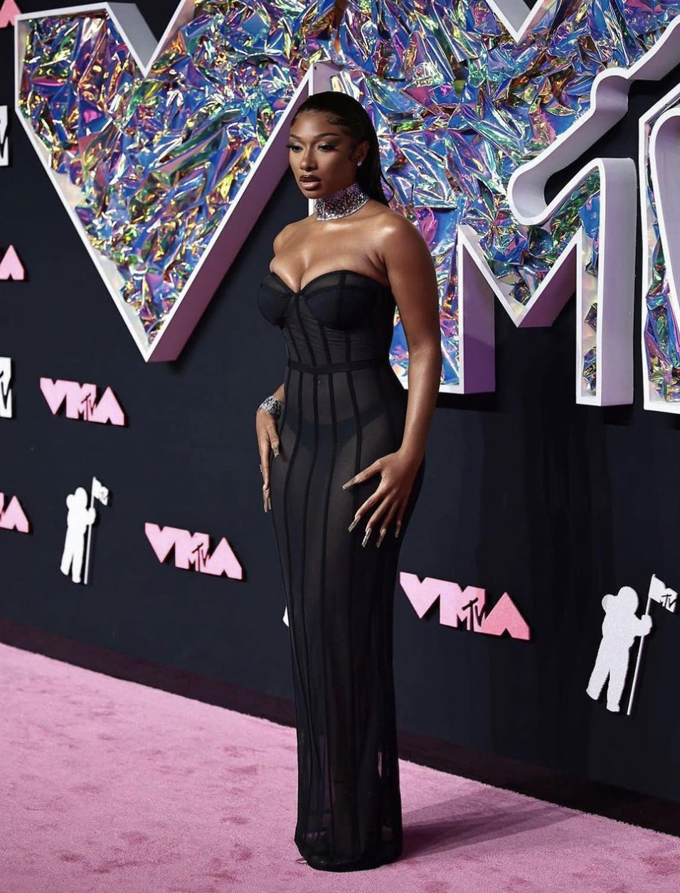 Megan The Stallion Stuns in Custom Brandon Blackwood For The 2023 VMA ...