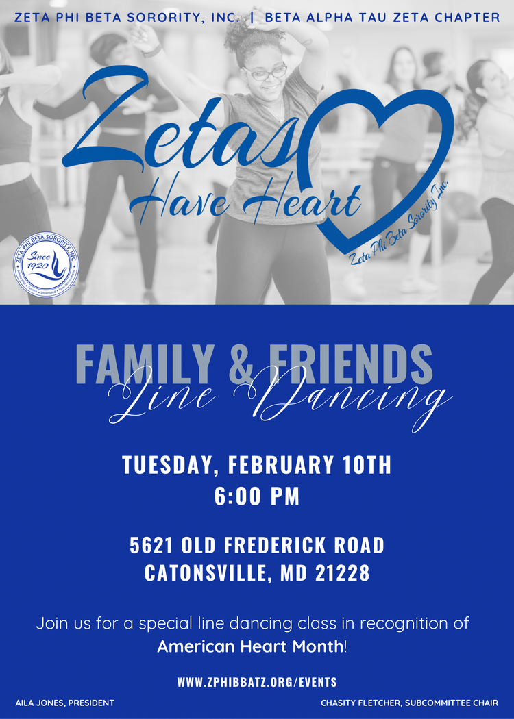 Zetas Have Heart: Family & Friends Line Dancing — Zeta Phi Beta ...