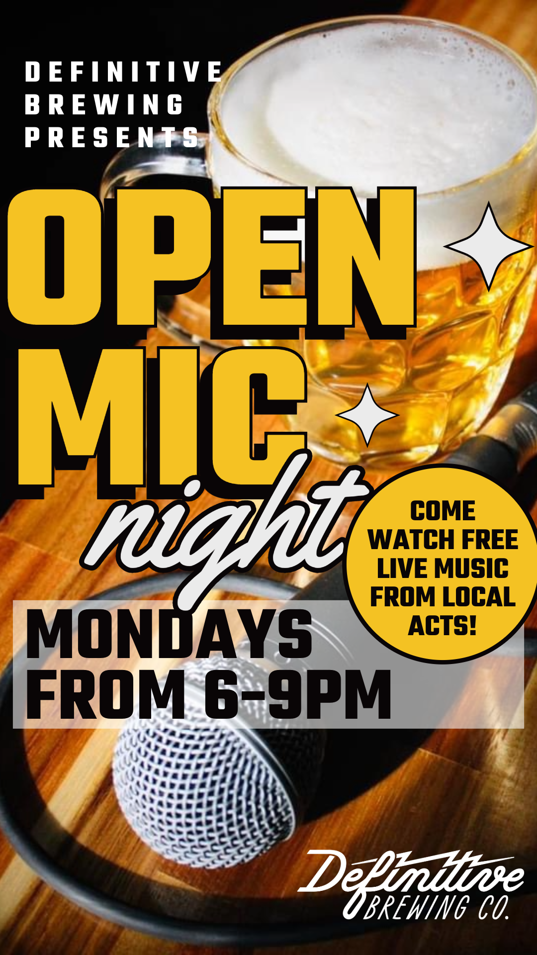 CALENDAR — Definitive Brewing Company