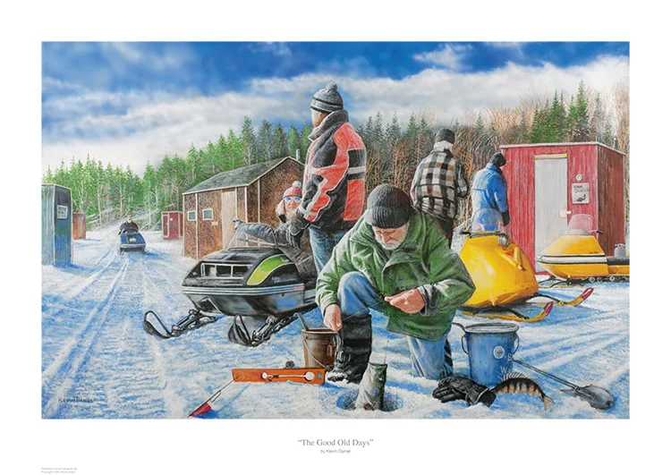 Ice Fishing Drawings