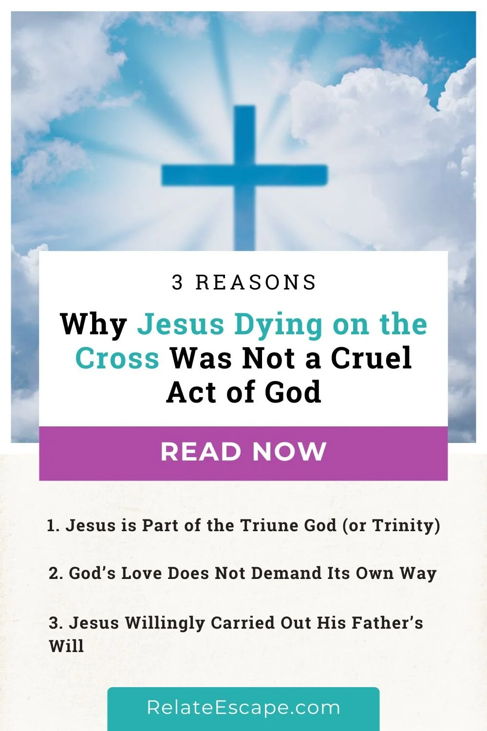 Relate Escape — 3 Reasons Why Jesus Dying on the Cross Was Not a Cruel ...