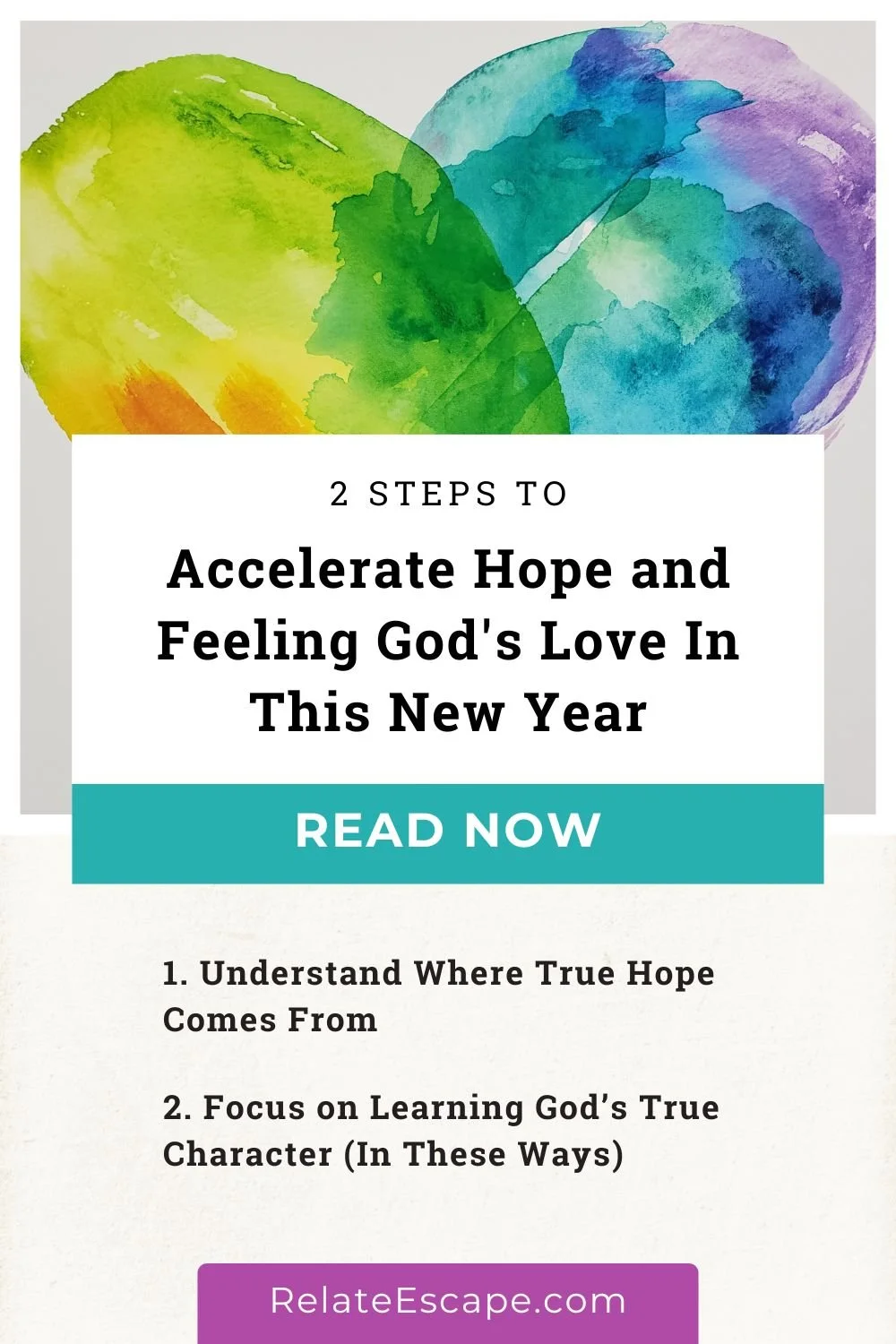 Relate Escape — 2 Steps to Accelerate Hope and Feeling God's Love In ...