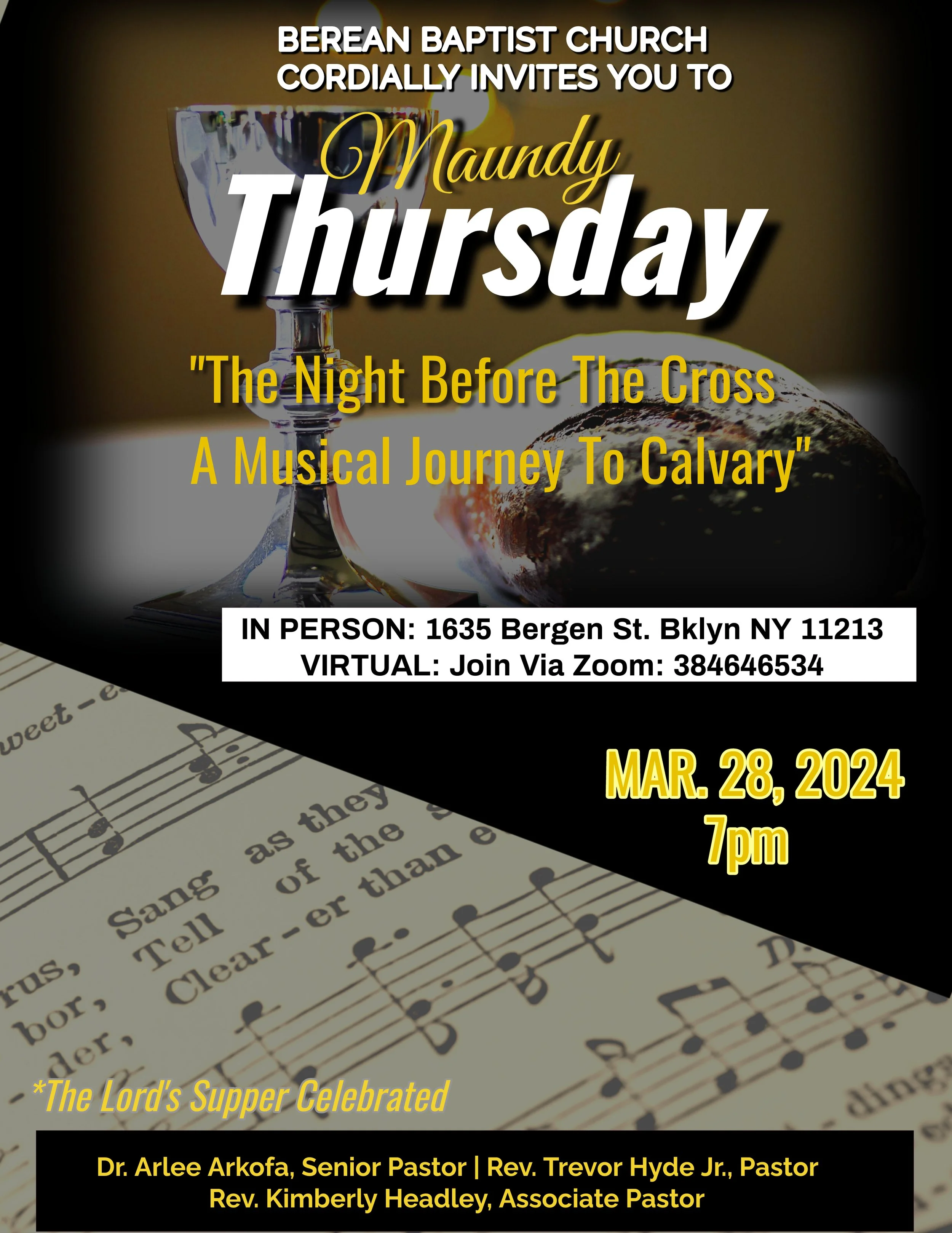 Calendar — The Historic Berean Baptist Church