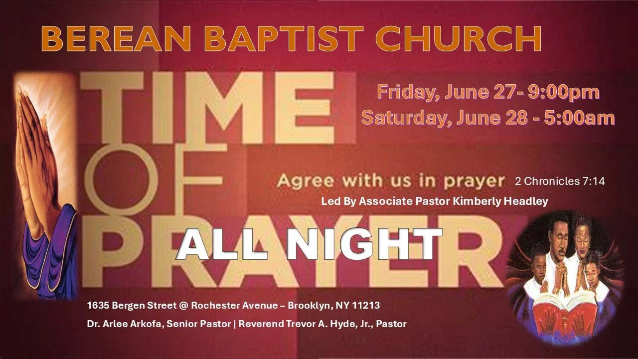 Calendar — The Historic Berean Baptist Church