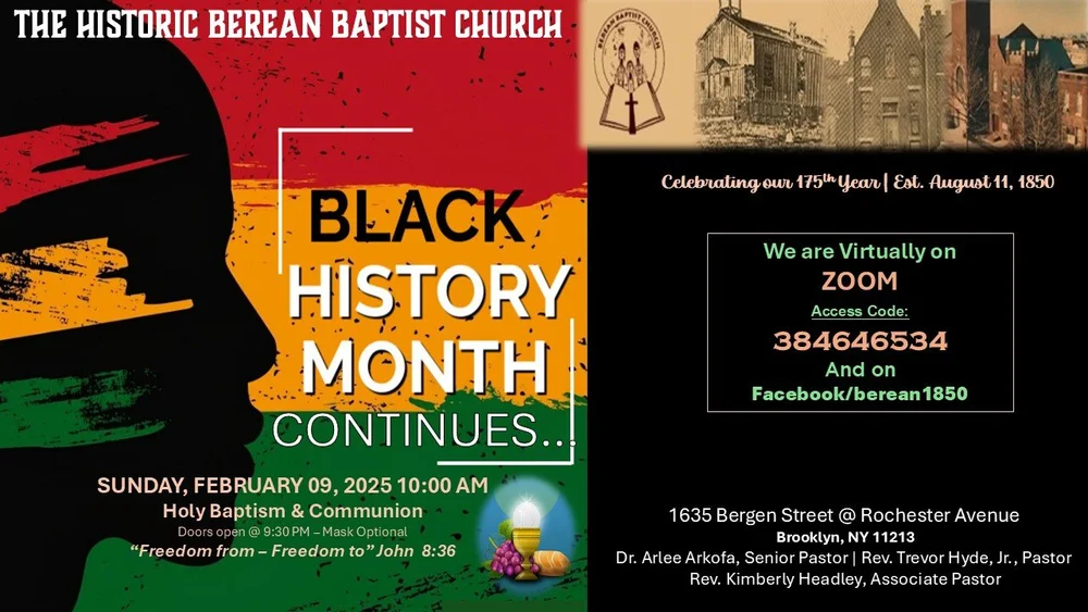 Calendar — The Historic Berean Baptist Church