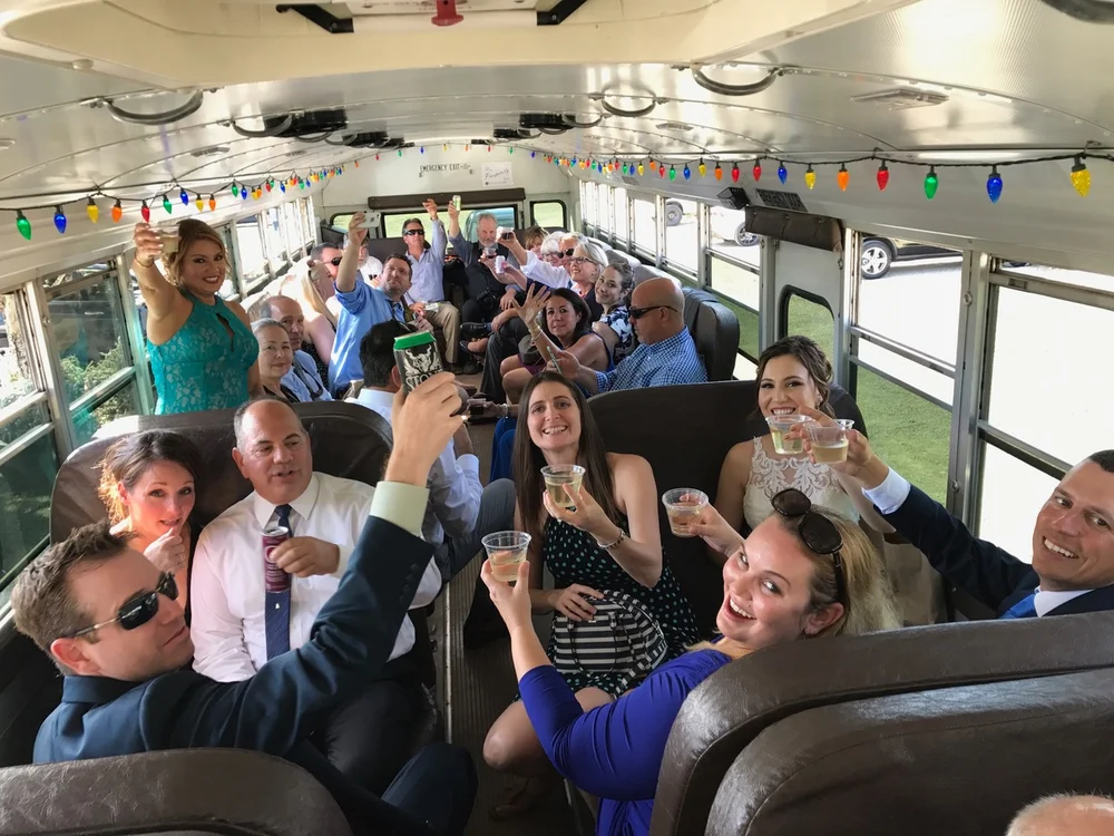 School Bus Interior With Kids