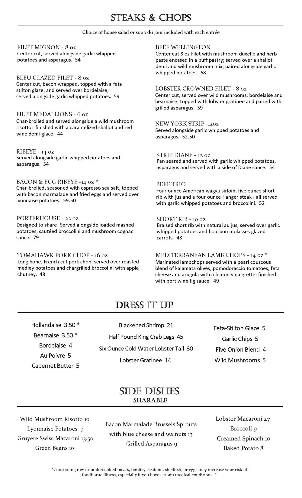 Dinner, Lunch, Brunch — Baker Street Fort Wayne