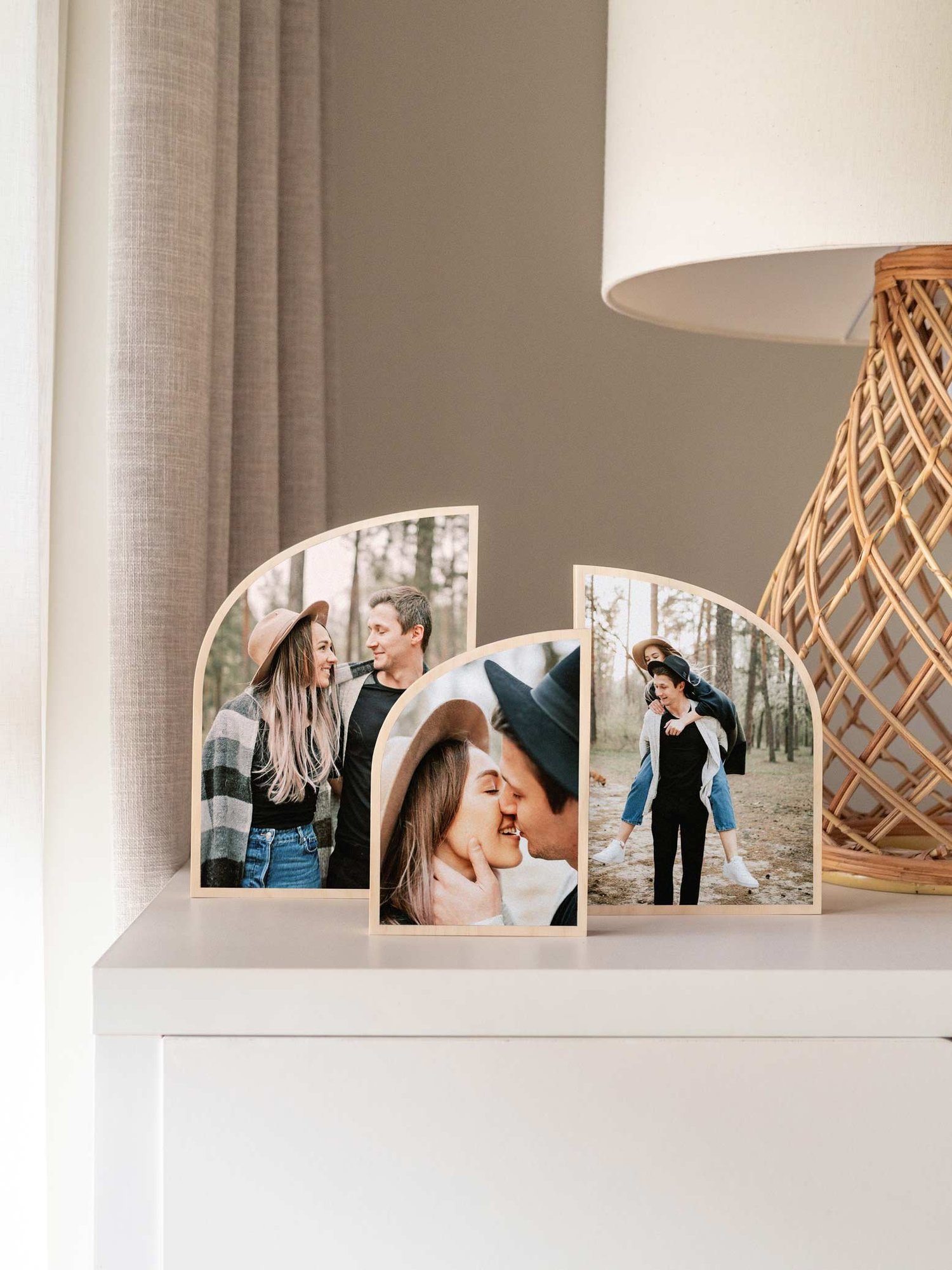 Square Wood Photo Block Giftset