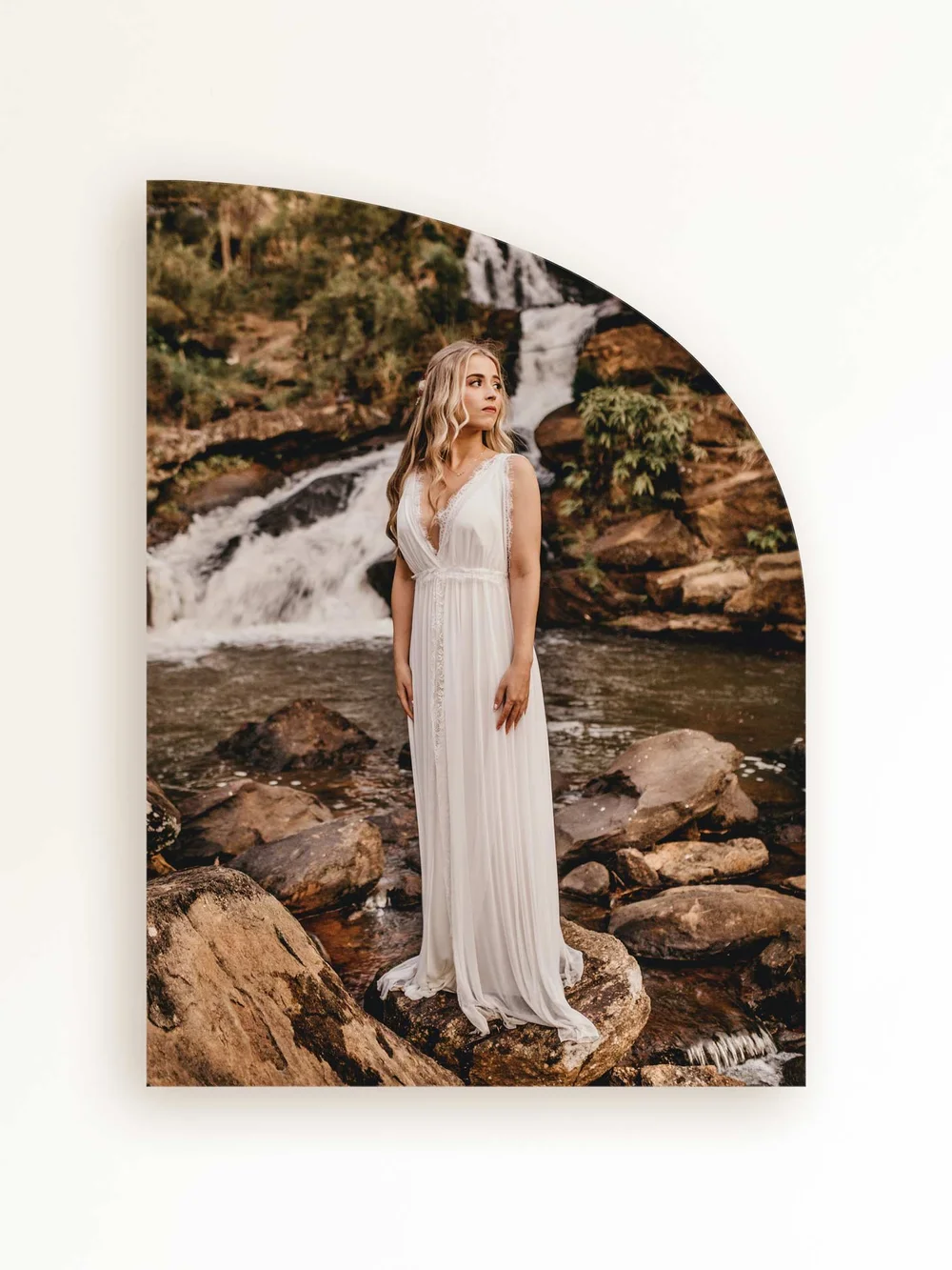Large Arch Wood Photo Block Set