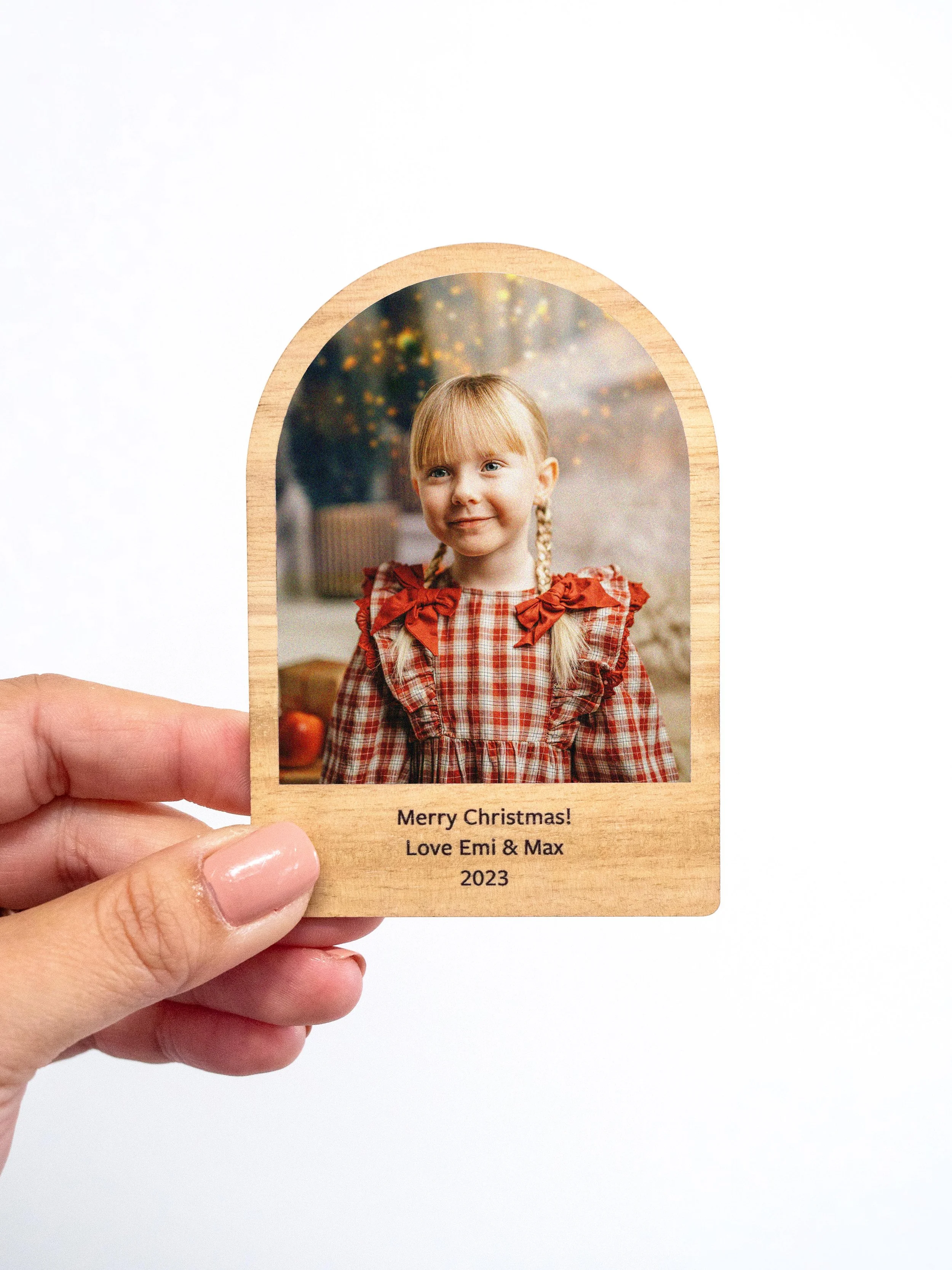 Large Arch Wood Photo Block Set