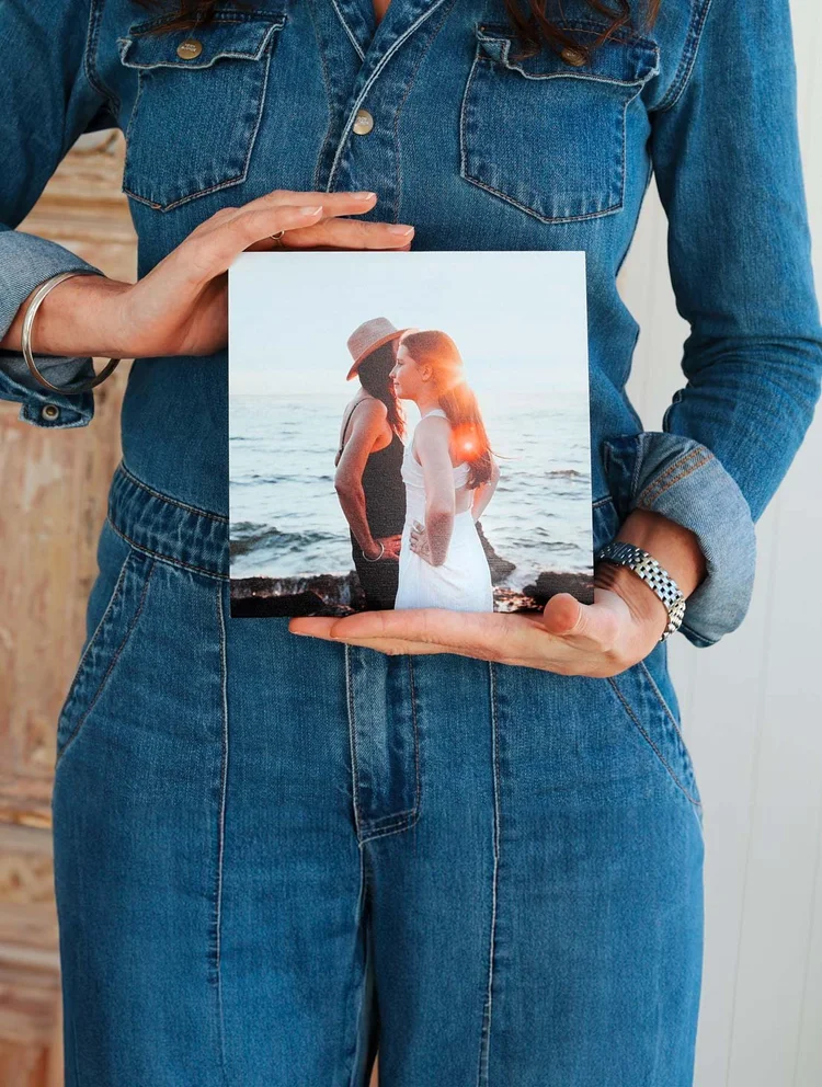 Square Wood Photo Block Sets