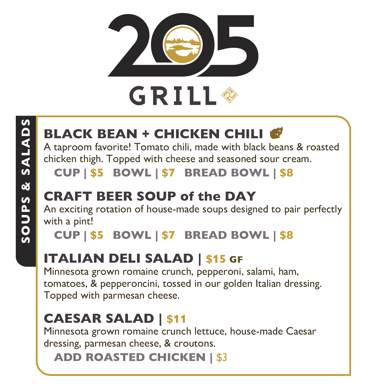 205 Grill — Copper Trail Brewing Co.