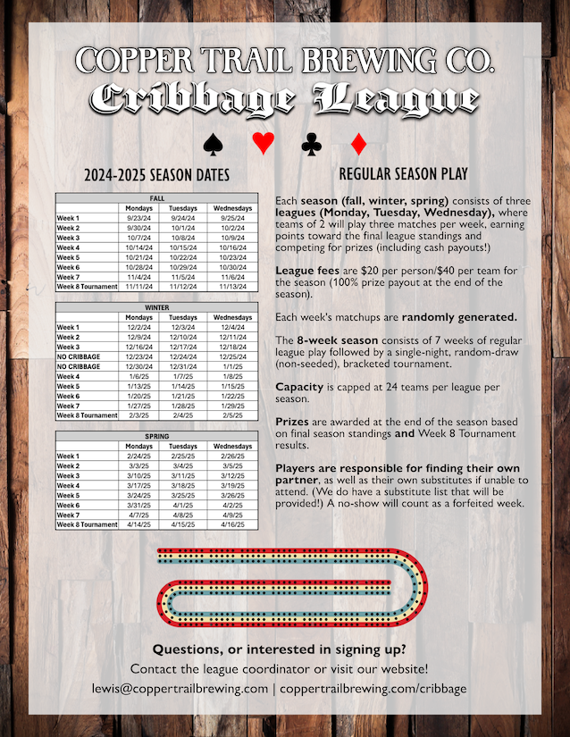 Cribbage — Copper Trail Brewing Co.