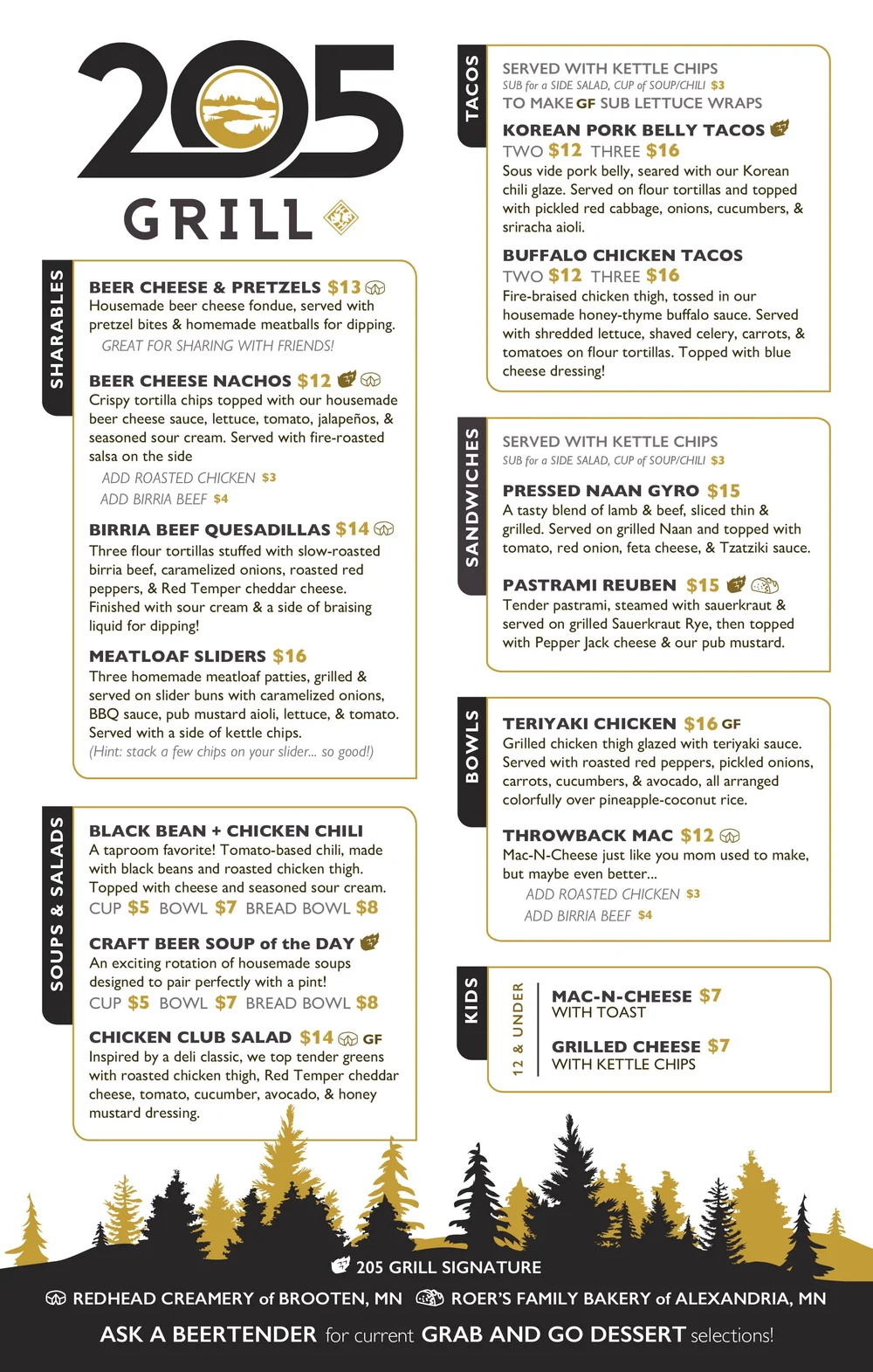 205 Grill — Copper Trail Brewing Co.