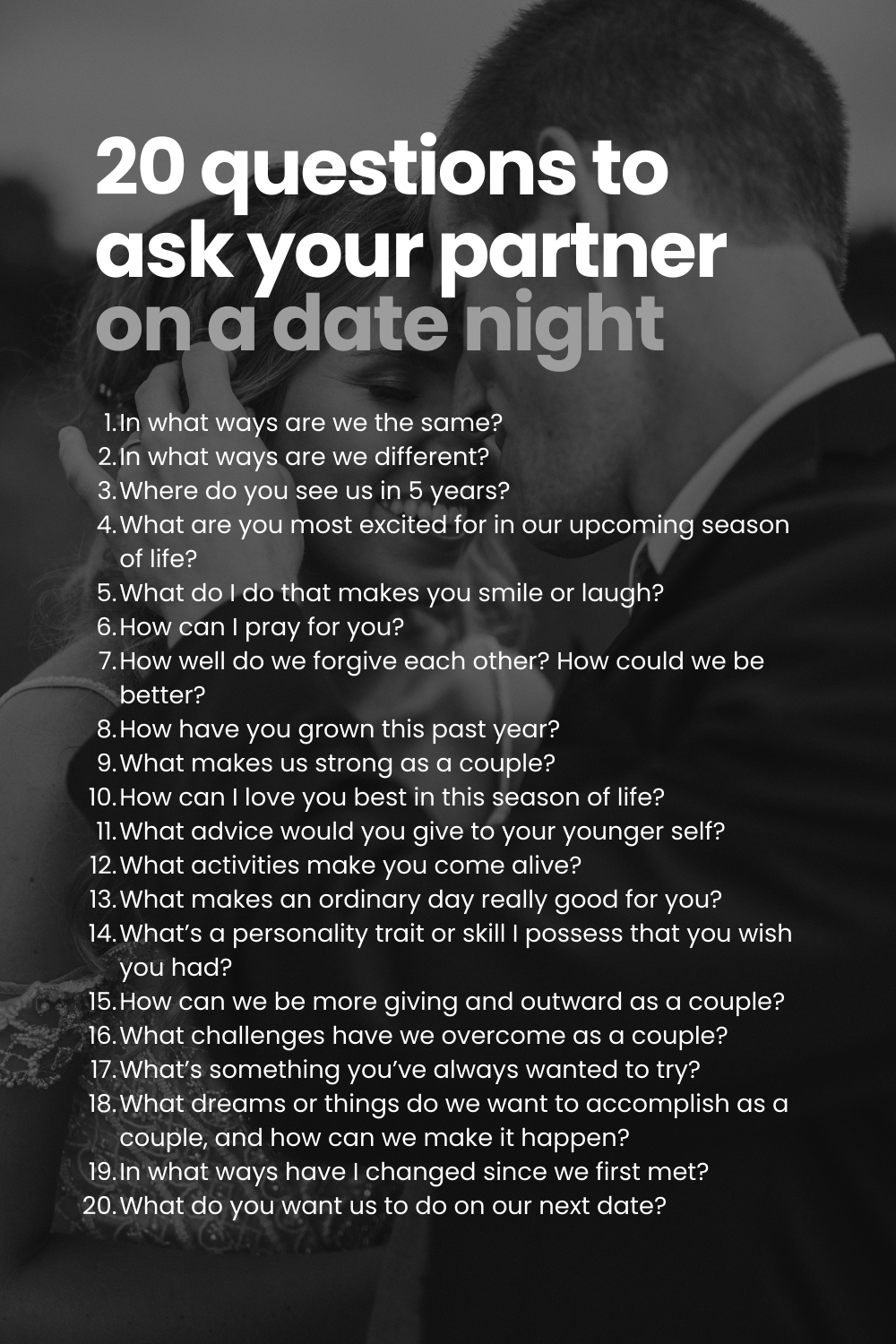 20 Questions To Ask Your Partner on a Date Night — Metcalf Ministries