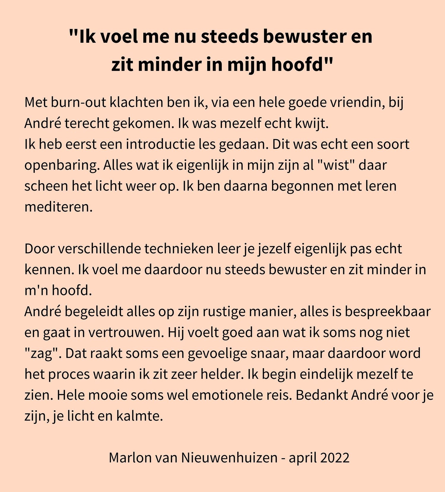 Leren mediteren — André Stelling