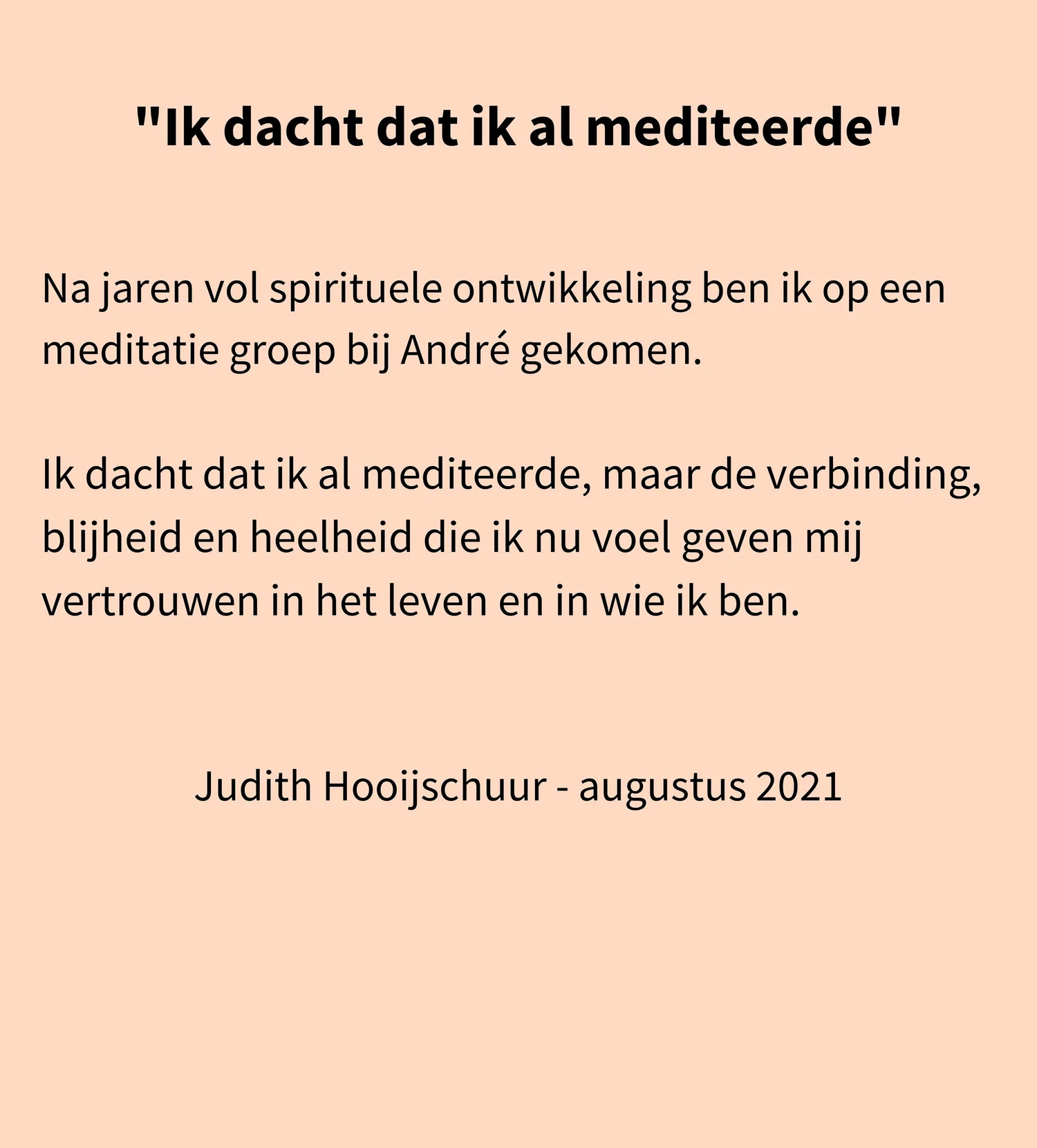 Leren mediteren — André Stelling