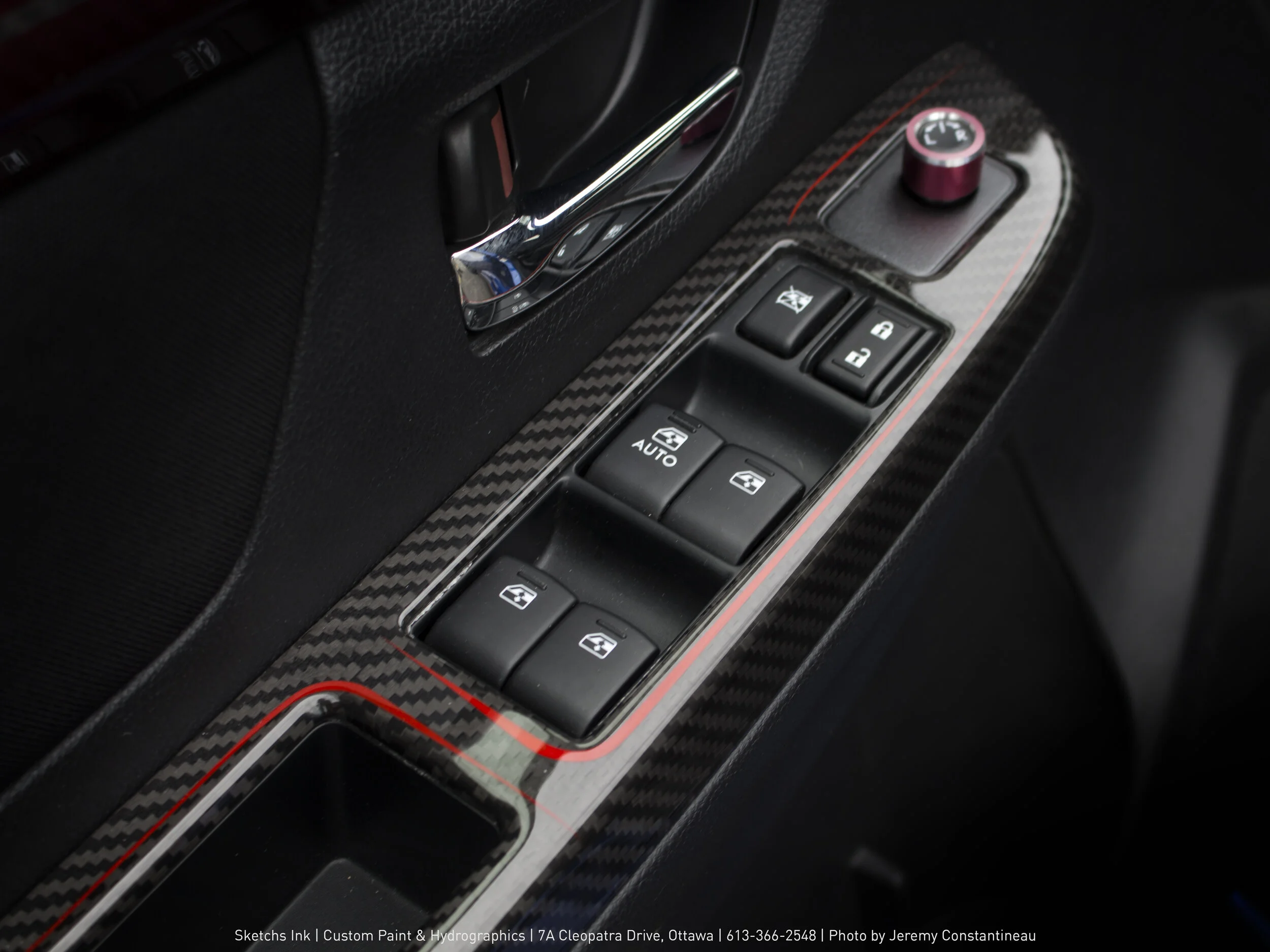 2015 Subaru WRX: Red Interior Trim Details — Sketchs Ink