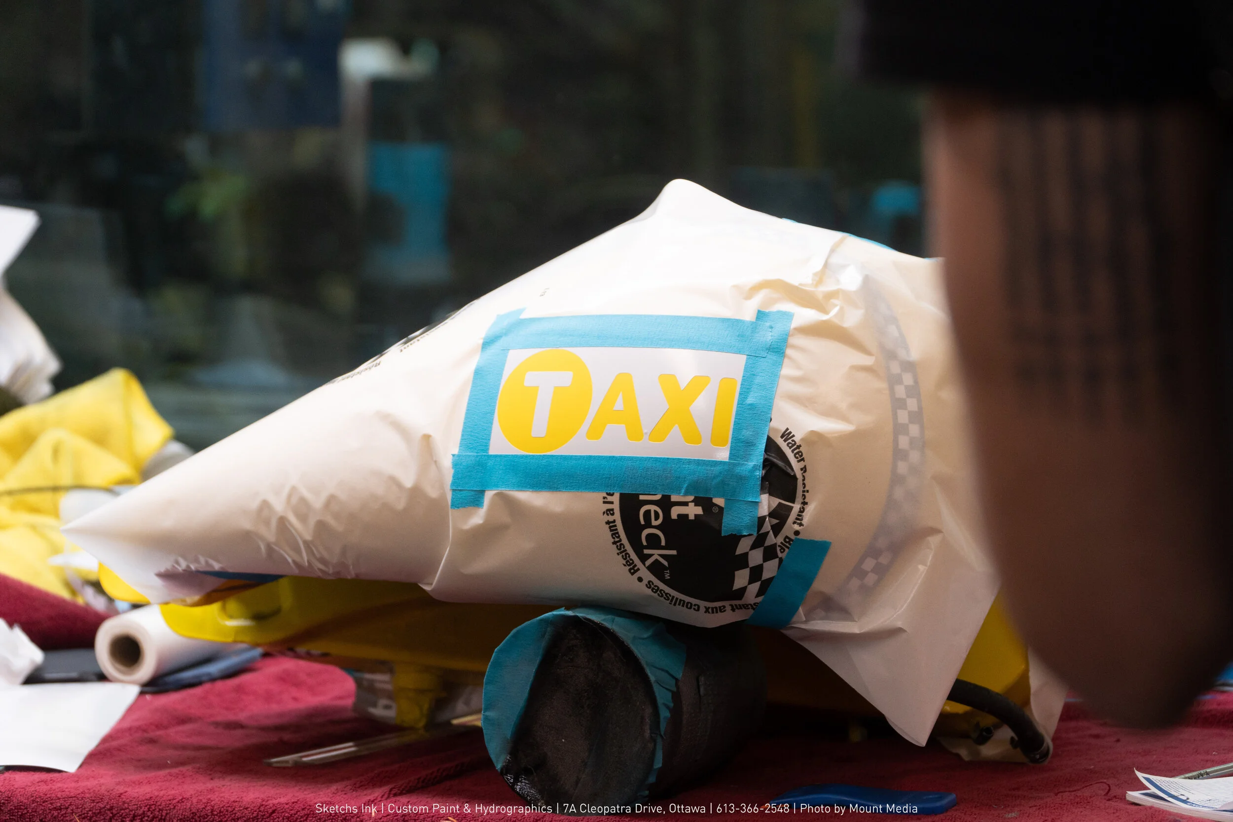 2009 Harley Davidson FXDL: Taxi-Themed Motorcycle — Sketchs Ink