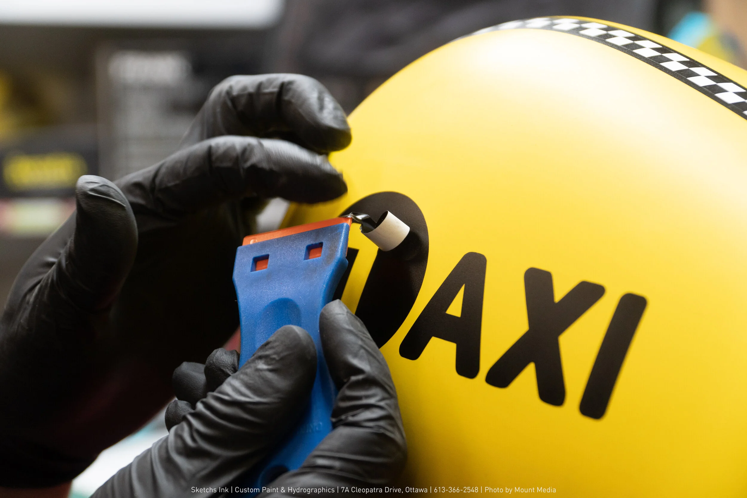 2009 Harley Davidson FXDL: Taxi-Themed Motorcycle — Sketchs Ink