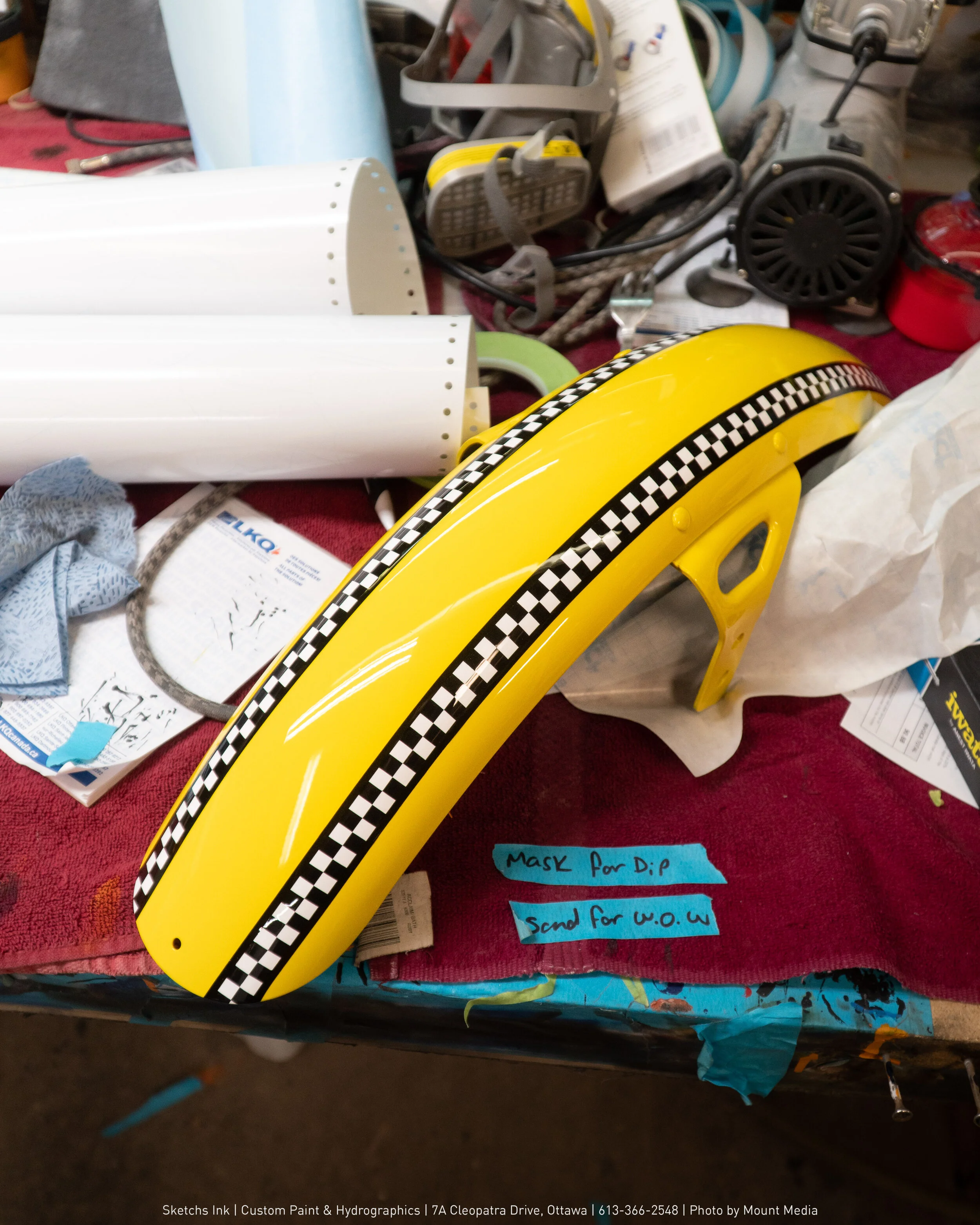 2009 Harley Davidson FXDL: Taxi-Themed Motorcycle — Sketchs Ink