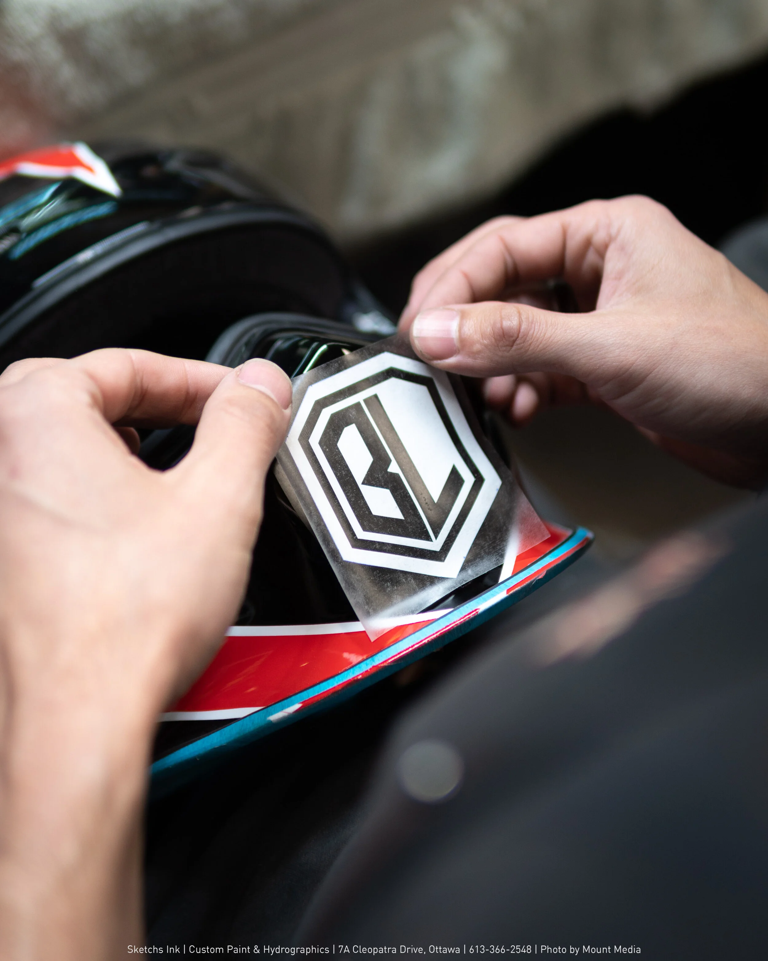 Impact Racing Helmet: Custom Paint & Hand-Painted Lettering + Artwork ...