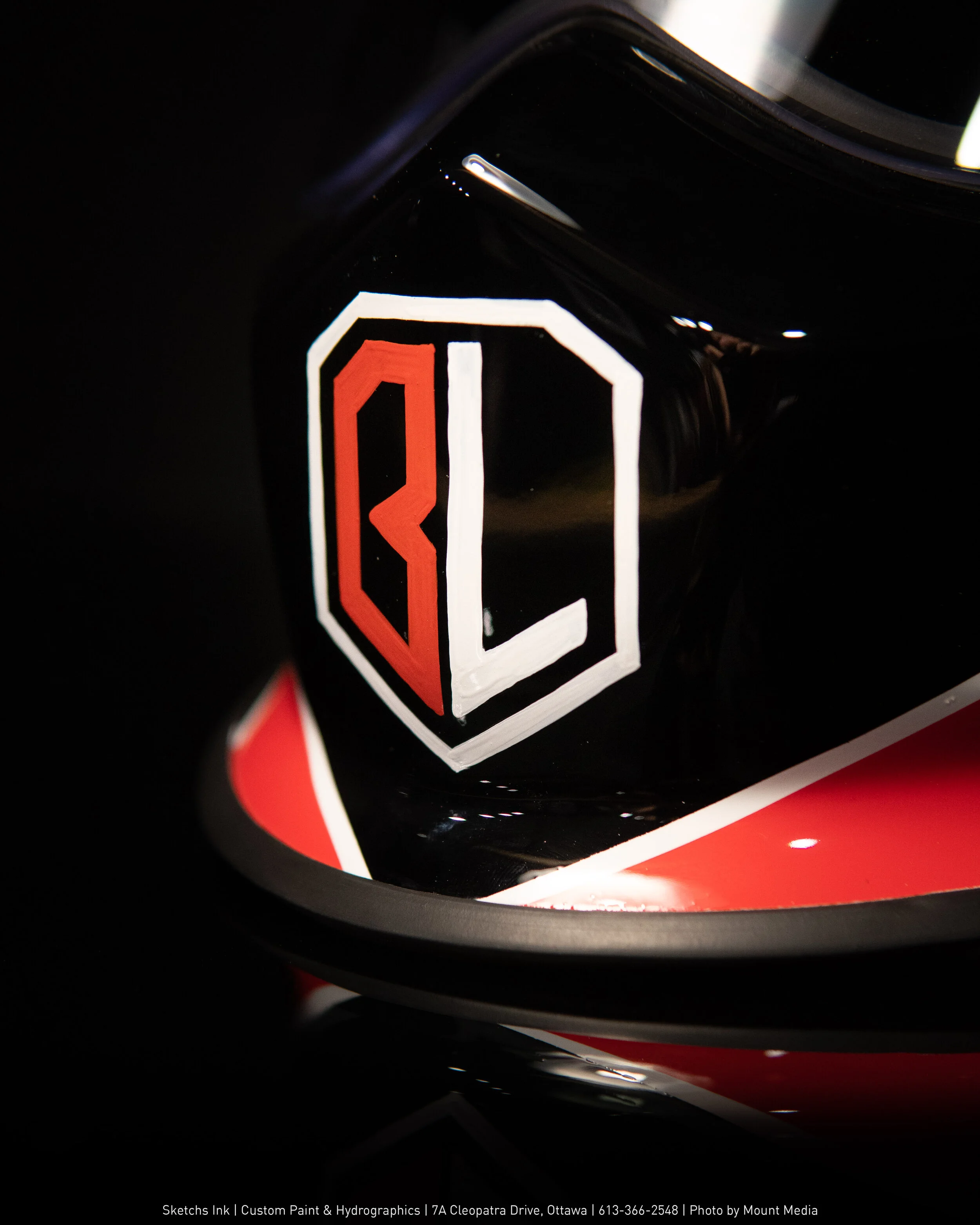 Impact Racing Helmet: Custom Paint & Hand-Painted Lettering + Artwork ...