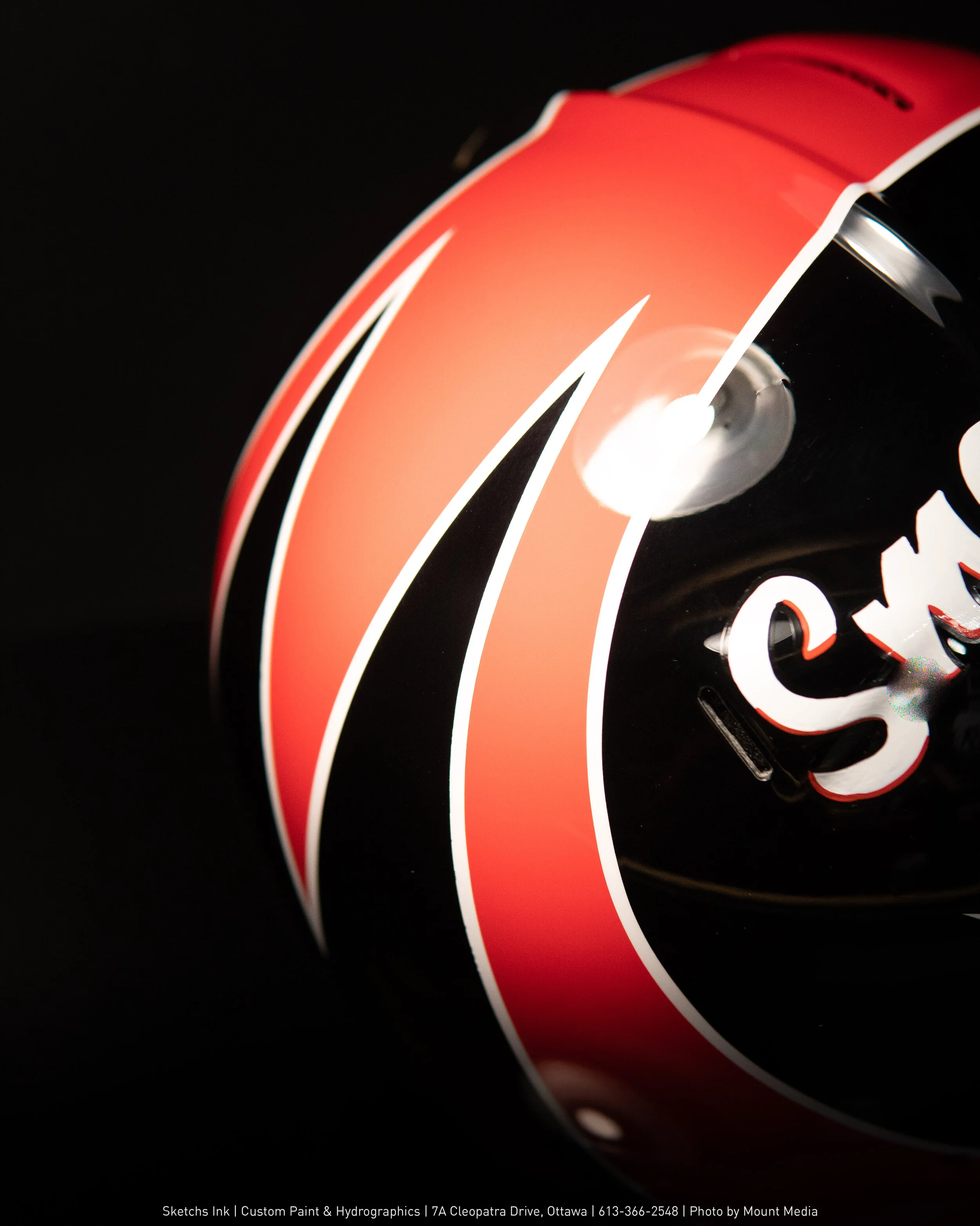 Impact Racing Helmet: Custom Paint & Hand-Painted Lettering + Artwork ...