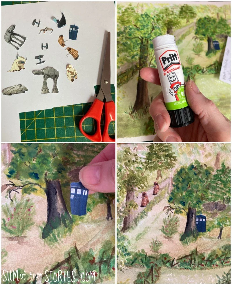 Fandom DIY Art Upcycle — Sum of their Stories Craft Blog