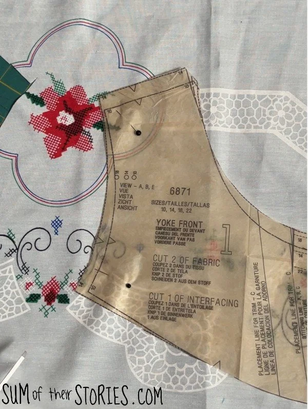 What I learnt making a blouse from an old table cloth — Sum of their ...