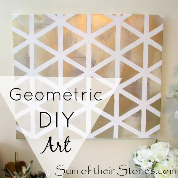 Geometric Art DIY — Sum of their Stories Craft Blog