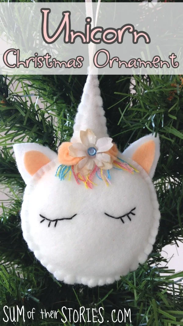 Unicorn Christmas Tree Ornaments — Sum of their Stories Craft Blog