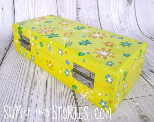 Floral Painted Wooden Box DIY Tutorial — Sum of their Stories Craft Blog