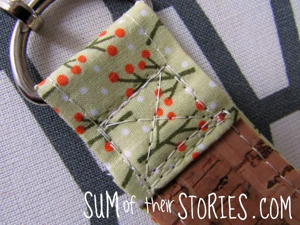 Cork & Fabric Keyring — Sum of their Stories Craft Blog