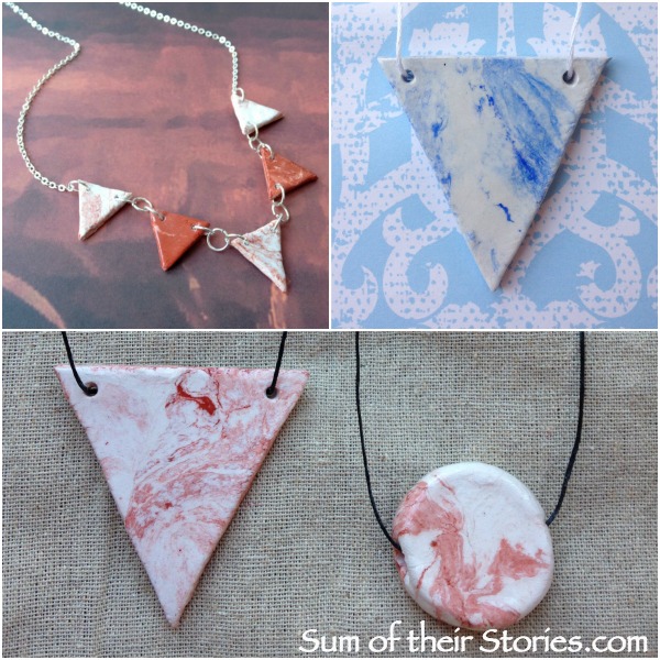 Marbled Clay Jewellery — Sum of their Stories Craft Blog