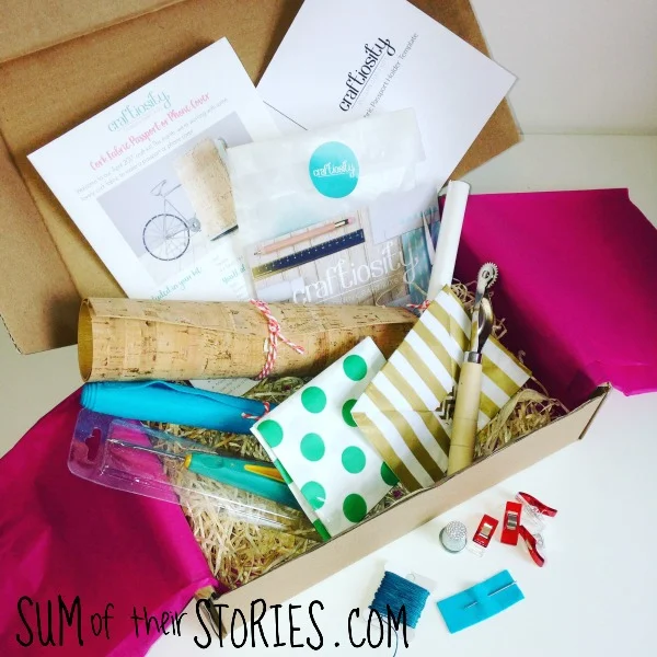 A Craftiosity Craft Kit Review, a Cork Passport Holder — Sum of their ...