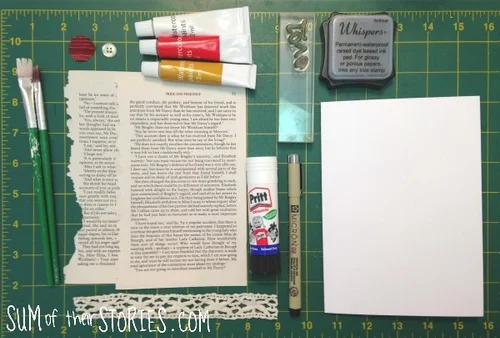 Mixed Media Valentine Card Tutorial — Sum of their Stories Craft Blog