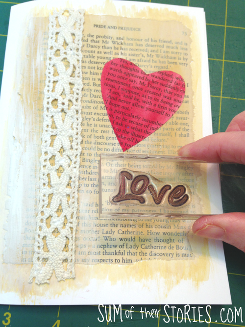Mixed Media Valentine Card Tutorial — Sum of their Stories Craft Blog