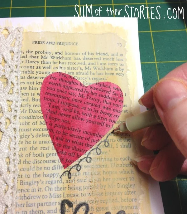 Mixed Media Valentine Card Tutorial — Sum of their Stories Craft Blog