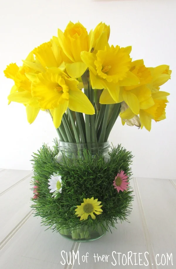 Upcycled Spring Vase & Pen Pot — Sum of their Stories Craft Blog