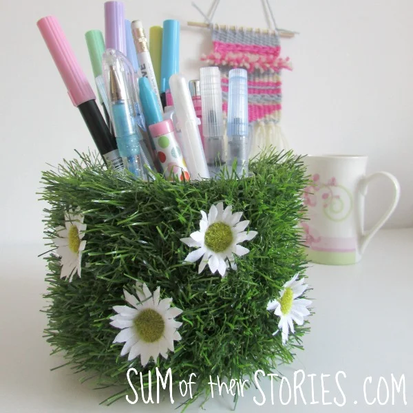 Upcycled Spring Vase & Pen Pot — Sum of their Stories Craft Blog