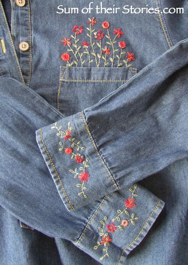 Embroidered Shirt Refashion — Sum of their Stories Craft Blog